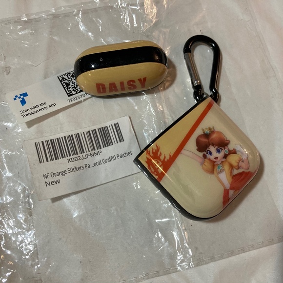 Cell Phones & Accessories | Princess Daisy Air Pod Case Skin Wclip ...